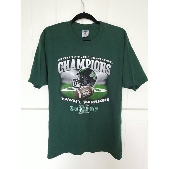 Jerzees | Shirts | U Of Hawaii Rainbow Warrior Football 207 Wac ...